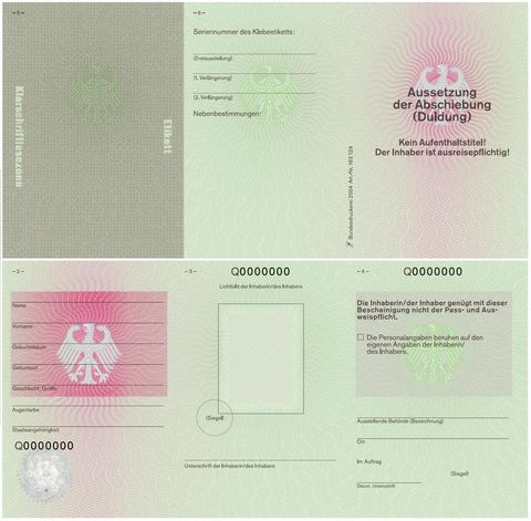 1. Aufenthaltstitel / "Papiere"